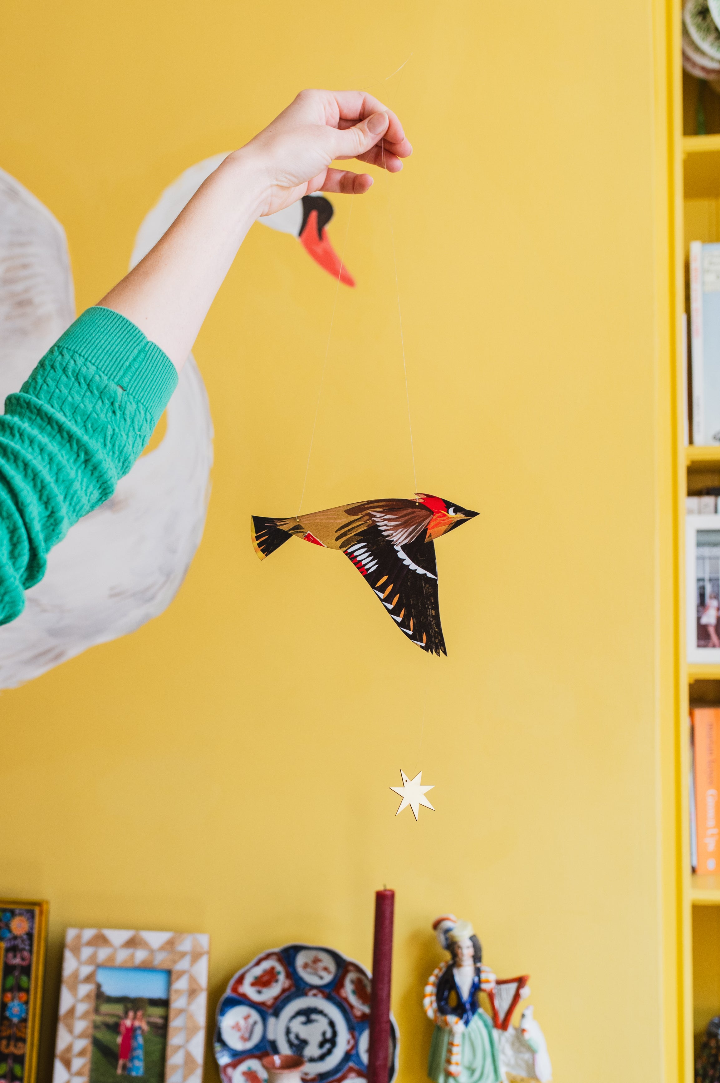 Waxwing Decorative Bird Art | Kate Slater – Kate Slater Illustration